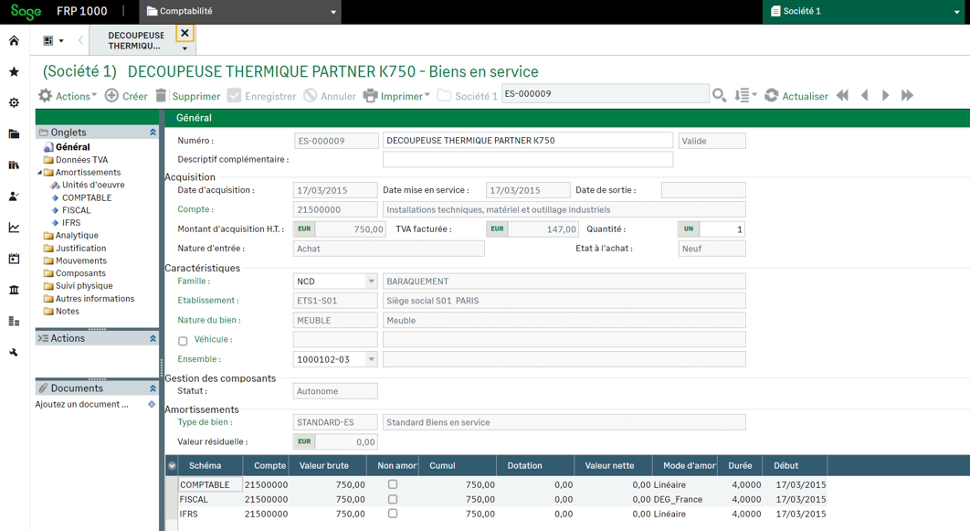 Logiciel Sage FRP 1000 Comptabilité - Finopsys